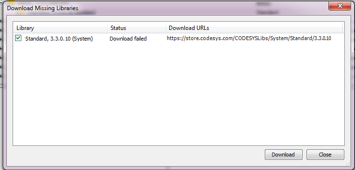 CODESYS Forge - CODESYS Forge / Talk / Engineering 🇬🇧: Download missing libraries failed